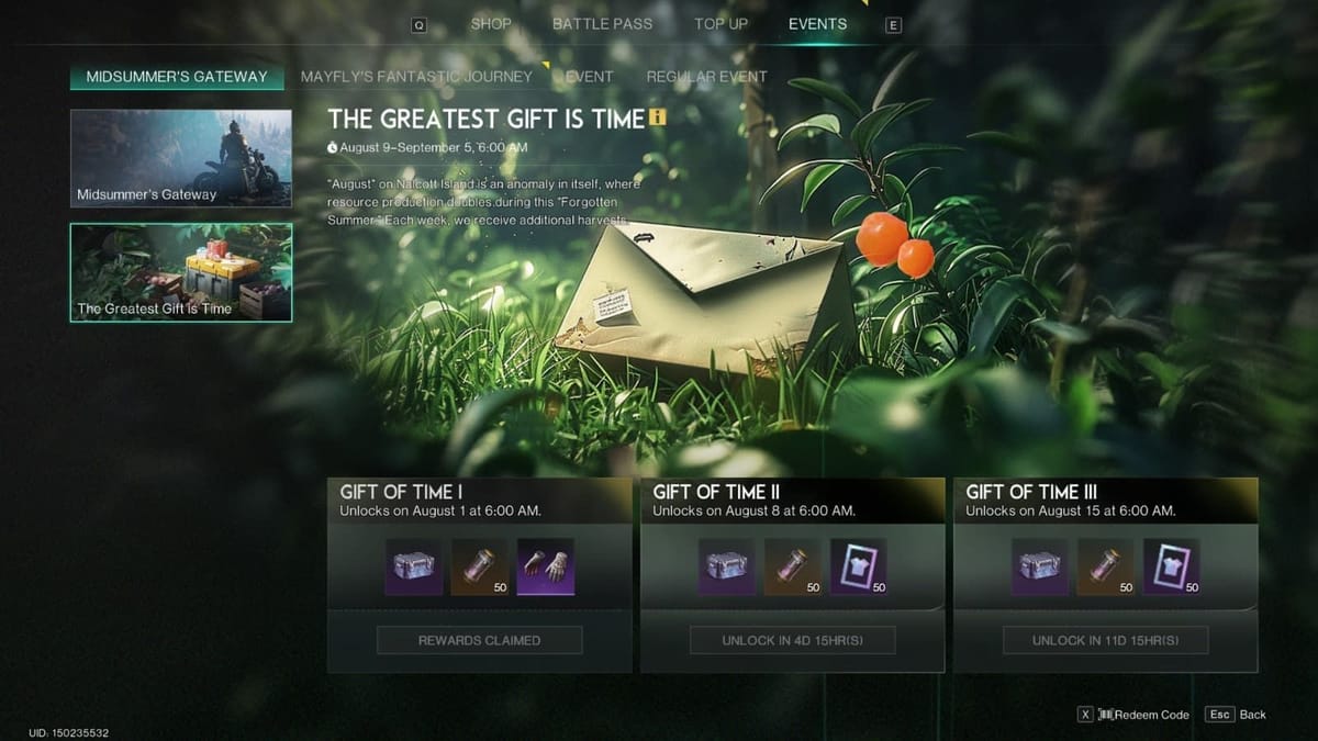 All Once Human events this month (August 2024)