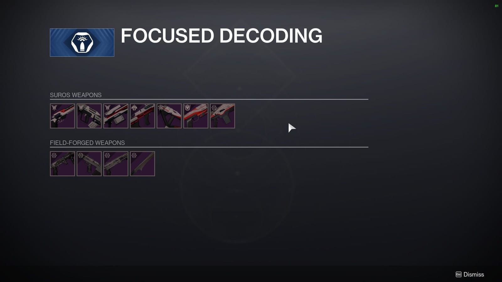 Destiny 2 Banshee shop this week: Rotating weapons, focusing options, and more