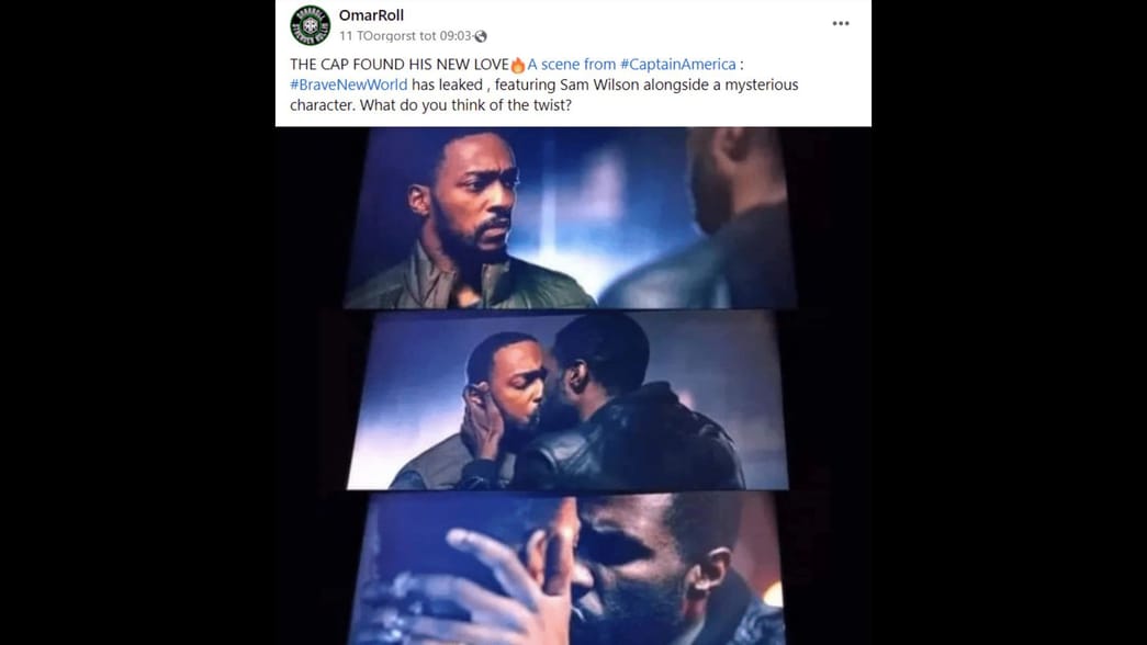 Fact Check - Is the leaked Sam Wilson kiss scene from ‘Captain America ...