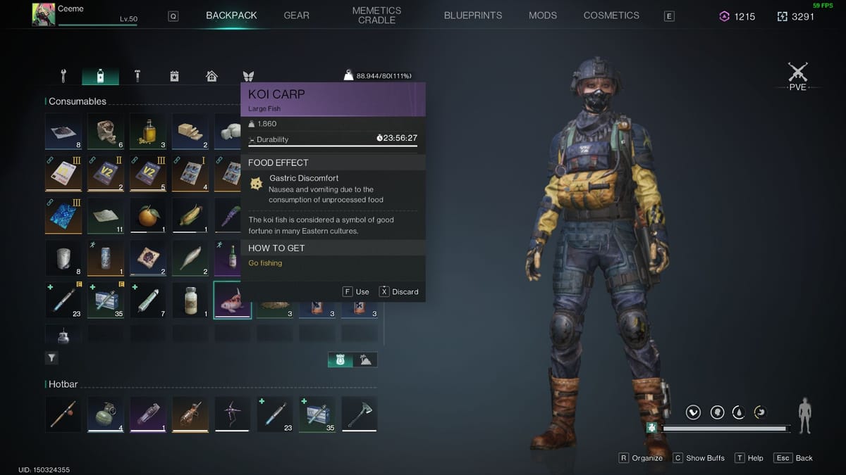 Complete Once Human fish list (1.1)