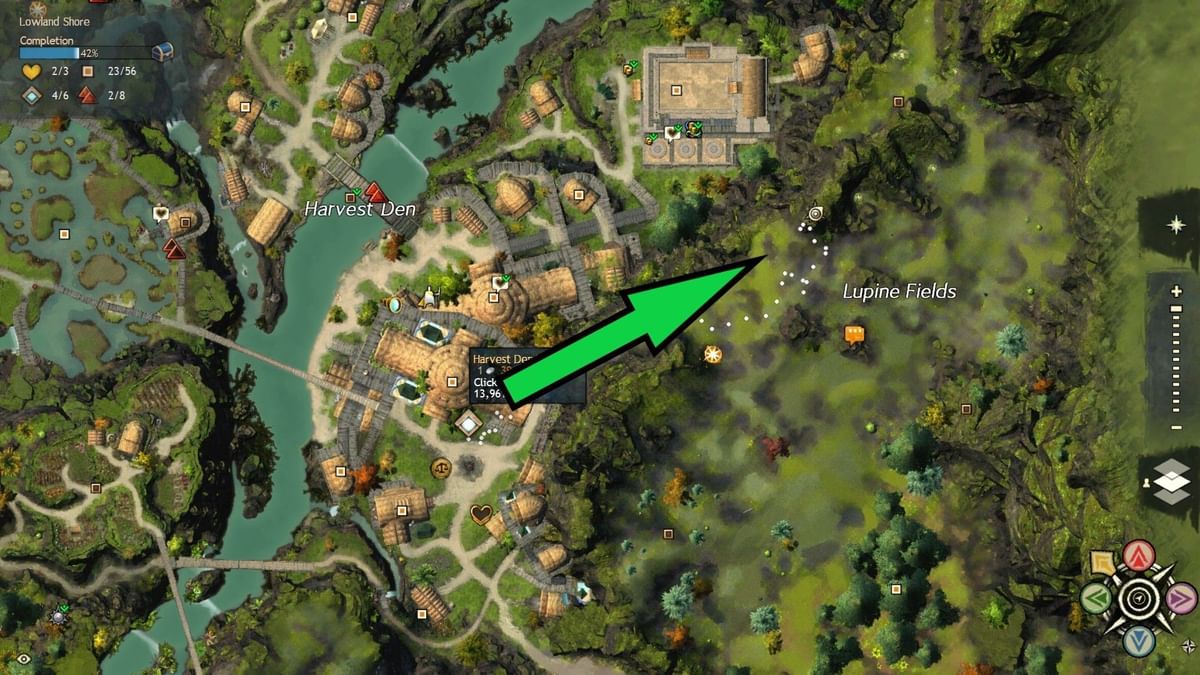 All Mastery Insight locations in Lowland Shores of Guild Wars 2