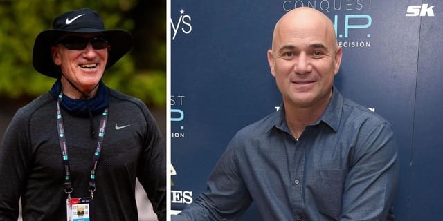 "Fun times" - Andre Agassi and former coach Brad Gilbert get the 'band ...
