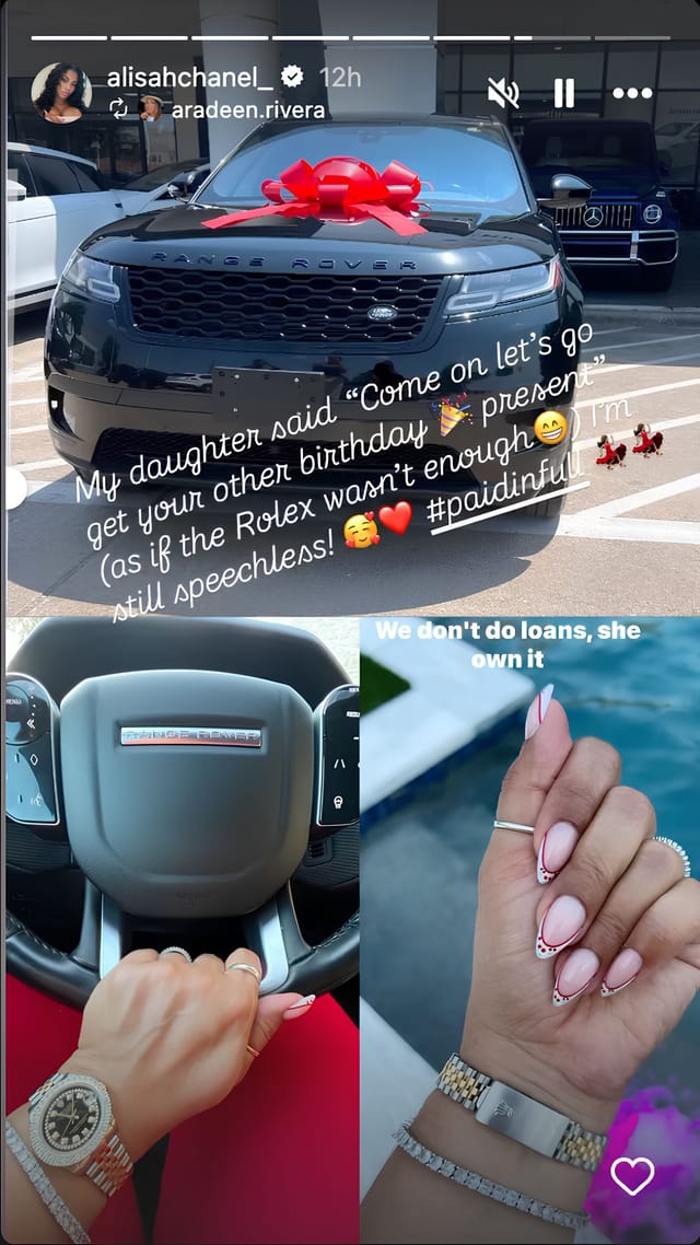 Photo: PJ Washington's wife Alisah gets $86,070 Range Rover as birthday ...
