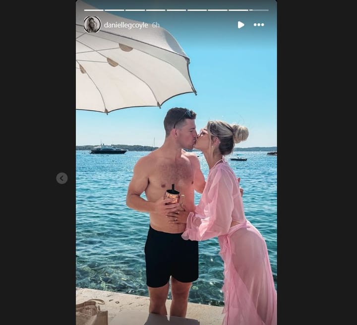 In Photos: Charlie Coyle's wife Danielle shares a glimpse into David Pastrnak's dream wedding in ...