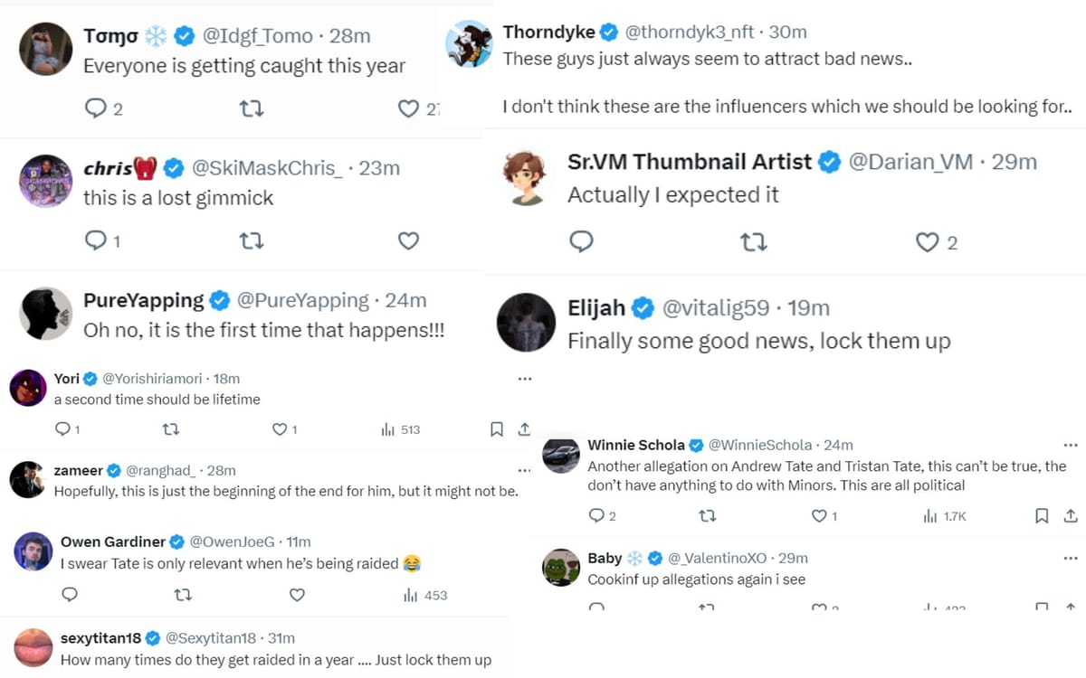 Tate compound: "Everyone's getting caught this year" - Internet shocked ...