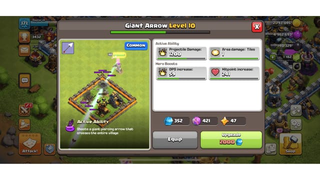 Clash of Clans Giant Arrow guide: Specialities and best ways to use