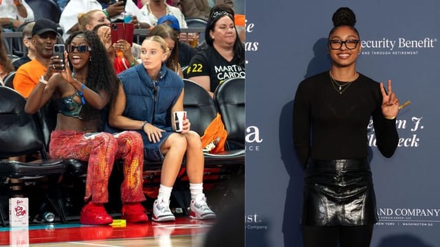 PHOTO: LSU's Flau'jae Johnson shares funky snap with UConn's Paige Bueckers and USC's JuJu ...