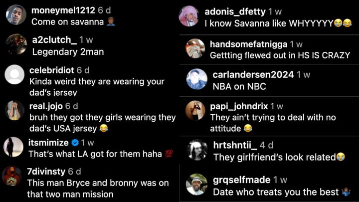 “Come on Savannah”: Fans react as Lebron James’ son Bryce James and GF ...