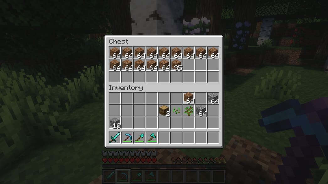 Complete list of all Minecraft inventory shortcuts