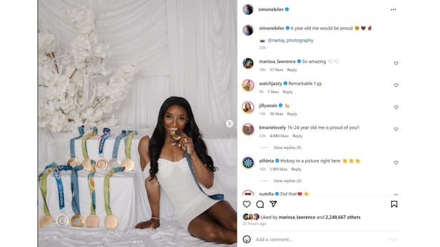 Simone Biles wows Trevor Lawrence's wife Marissa, Jilly Anais with ...