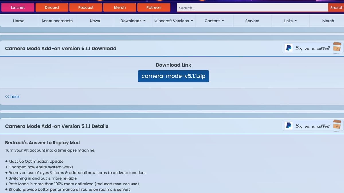 How To Get Minecraft Bedrock Camera Mod