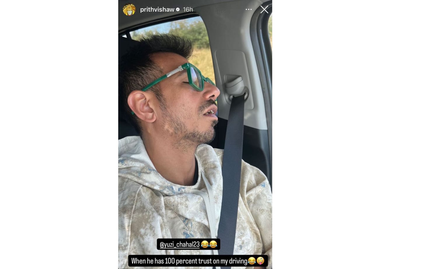 "When he has 100 percent trust on my driving" - Prithvi Shaw shares ...
