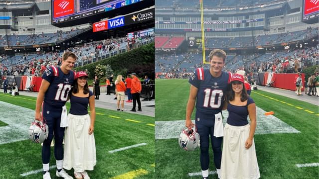 Drake Maye's girlfriend Ann Michael Hudson fully hyped as Patriots ...
