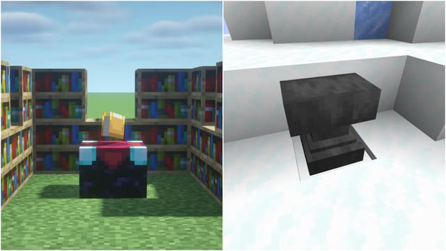 Enchanting table vs anvils in Minecraft: Which method is best for ...