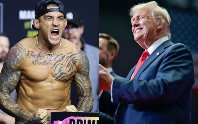 Donald Trump: Dustin Poirier shares three-word reaction to Donald Trump ...