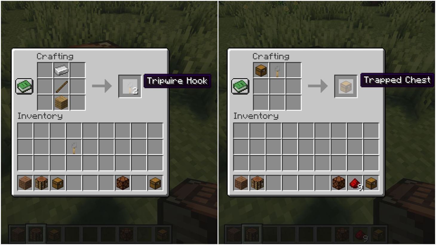 Minecraft trapped chest guide: Recipe, uses, and more