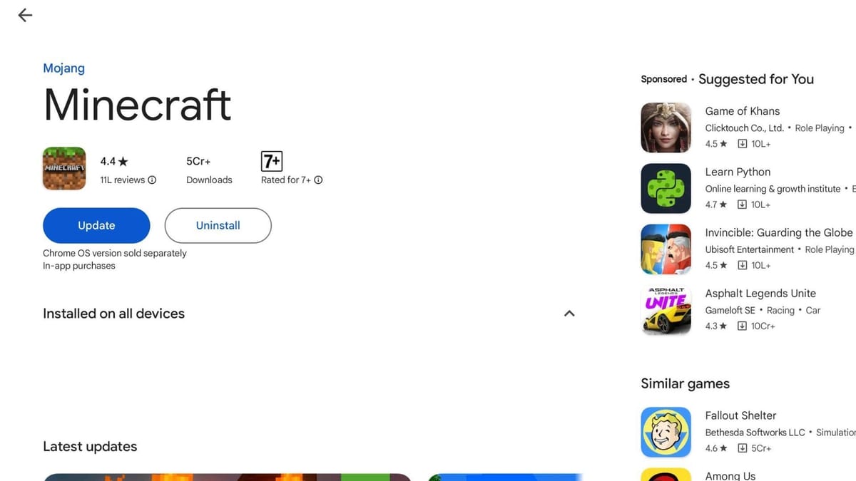 How to download Minecraft 1.21.21 APK