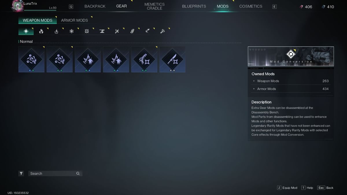 How does Mod Conversion in Once Human work?