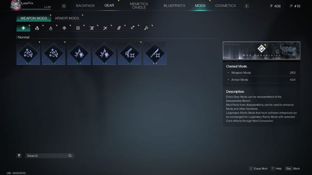 How does Mod Conversion in Once Human work?