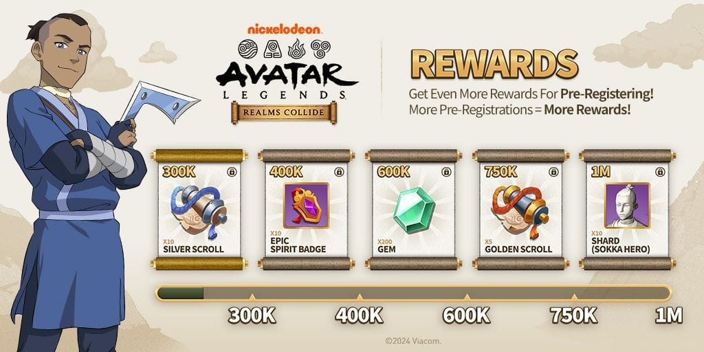 Avatar Legends: Realms Collide pre-registration rewards and how to get them