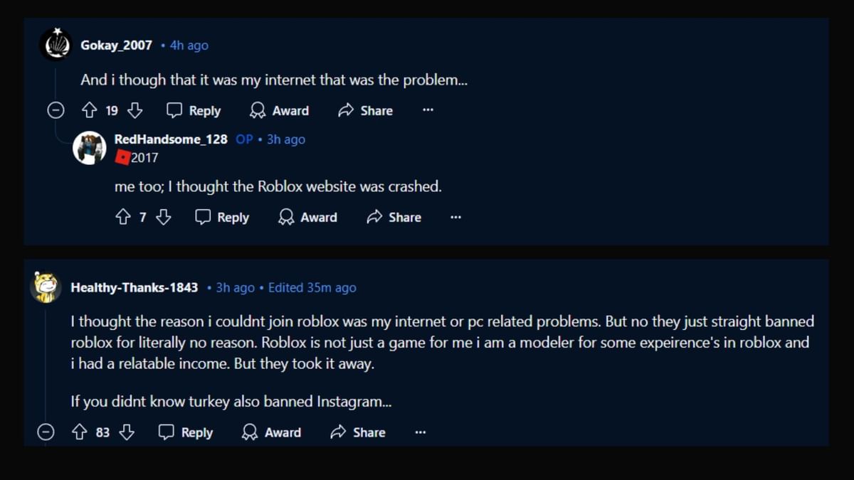 Turkey enforces Roblox ban after a controversial Instagram blackout