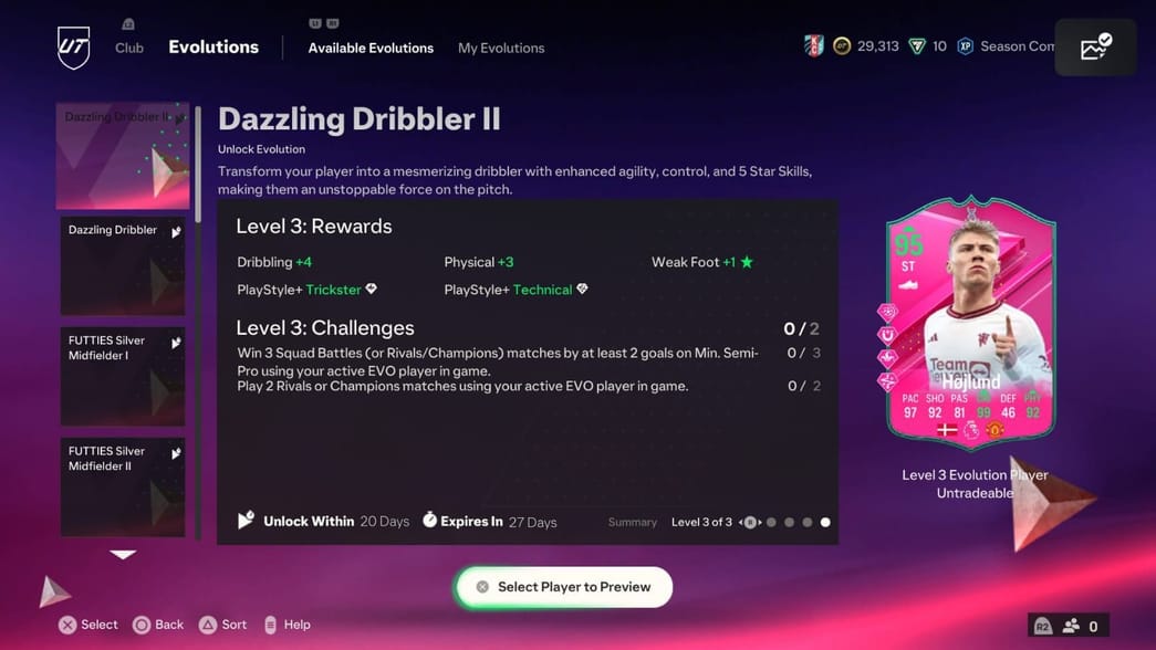 EA FC 24 Dazzling Dribbler Evolution guide: Best players to use, all ...