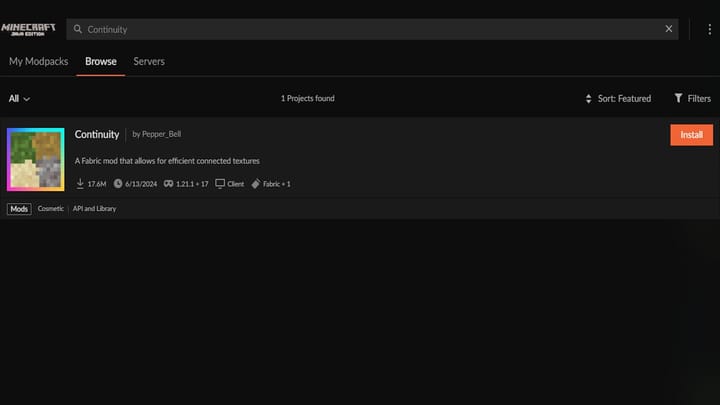 Minecraft Continuity mod: Features and installation guide