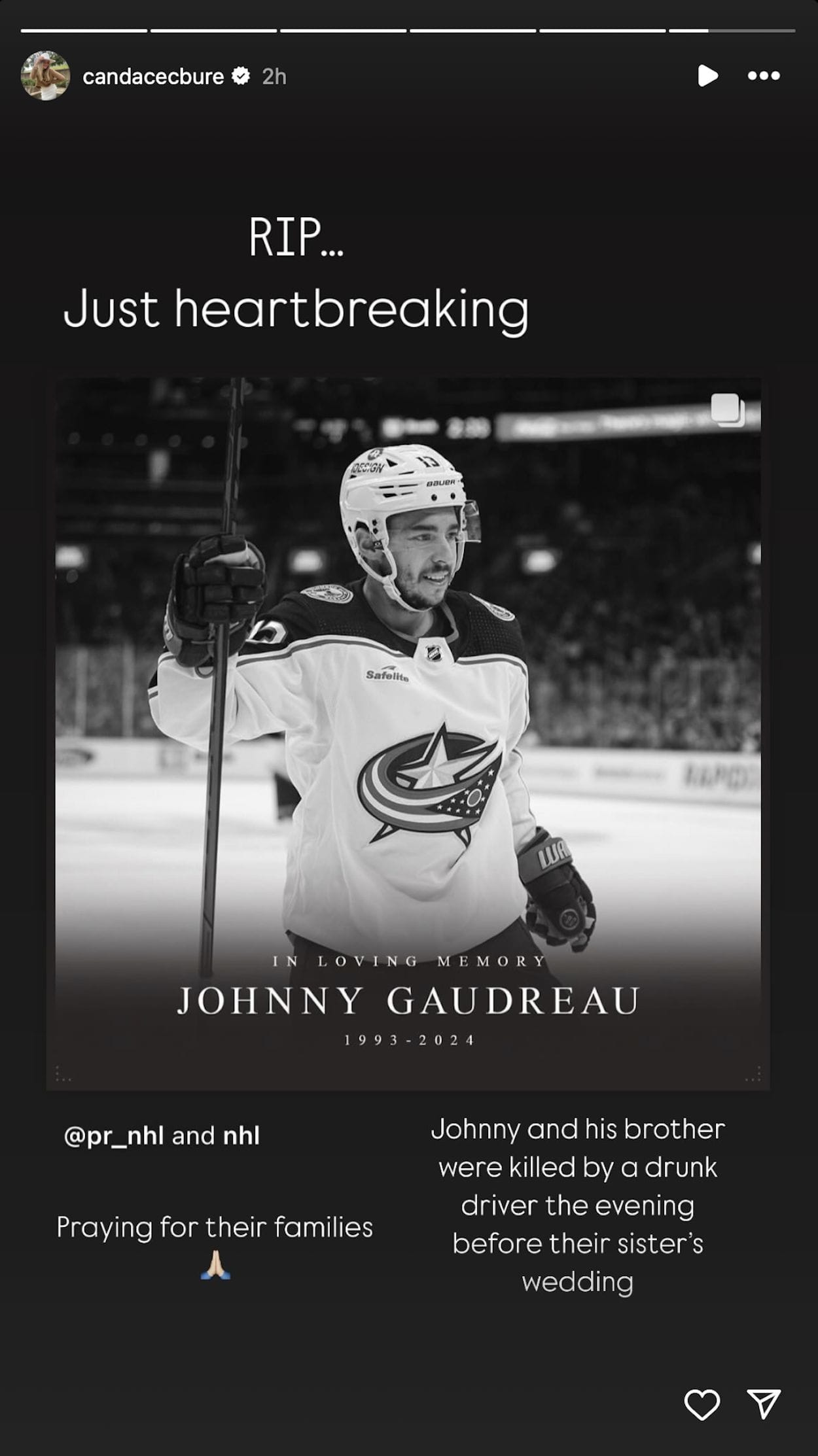 "Just heartbreaking": Valeri Bure's wife Candace expresses grief over ...