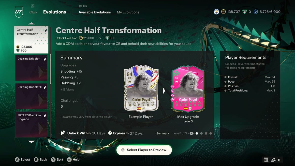 EA FC 24 Centre Half Transformation Evolution guide: Best players to ...