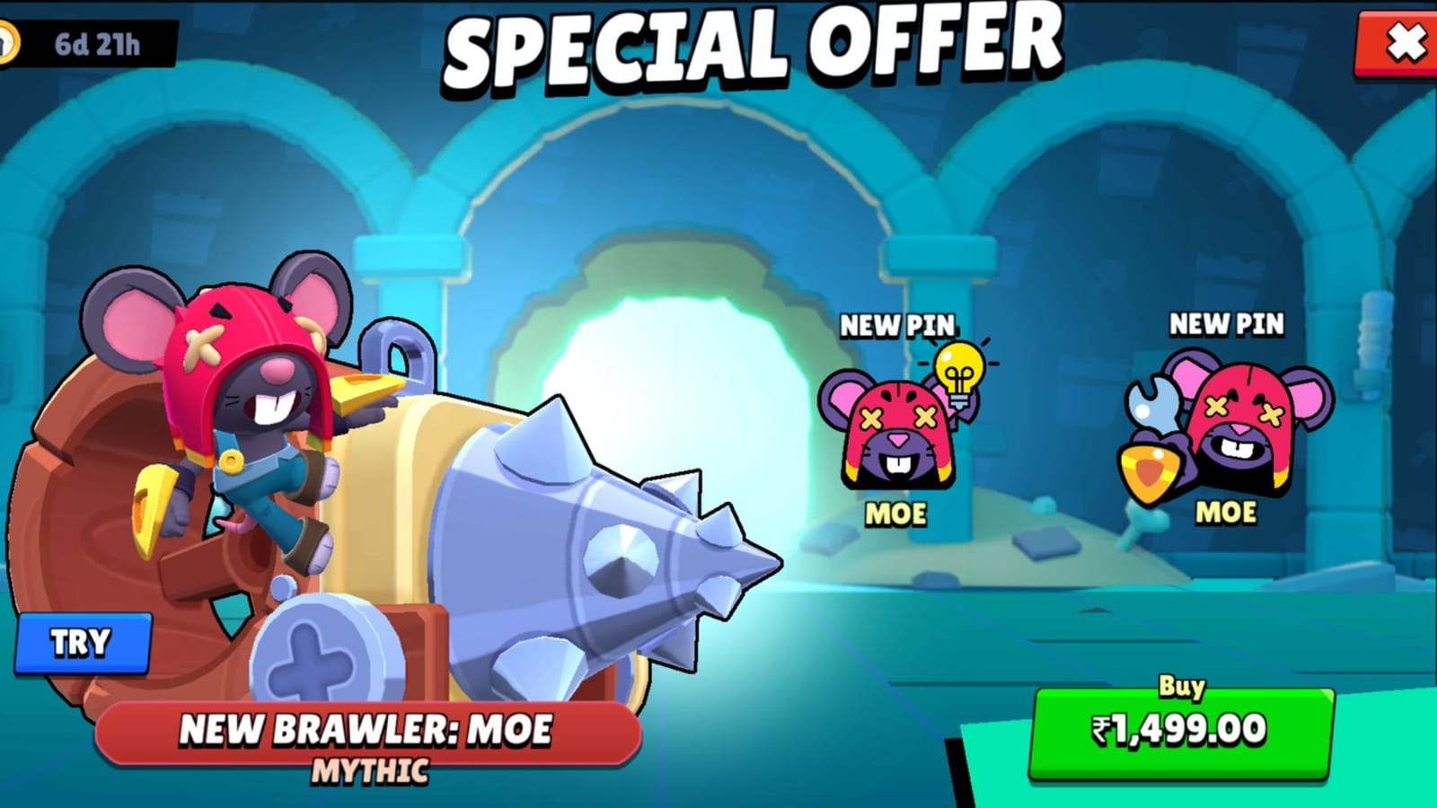 Brawl Stars Moe Value Pack: Cost and rewards explained