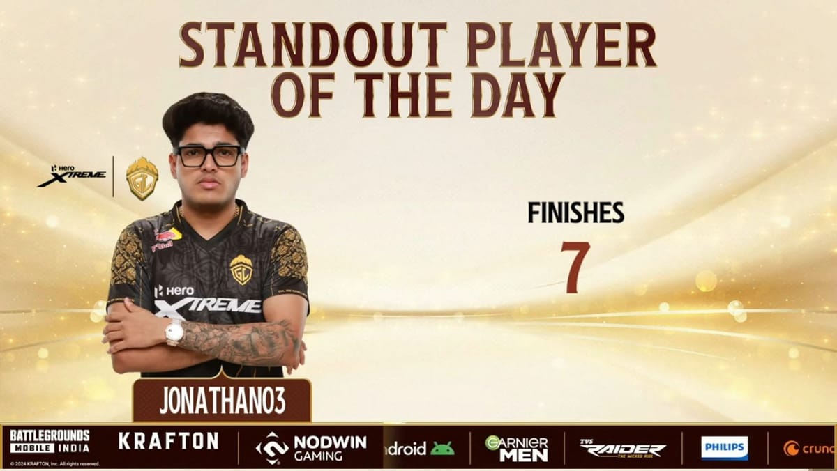 BGMI pro Jonathan emerges as standout player of BGMS Season 3 Domination Week Day 4