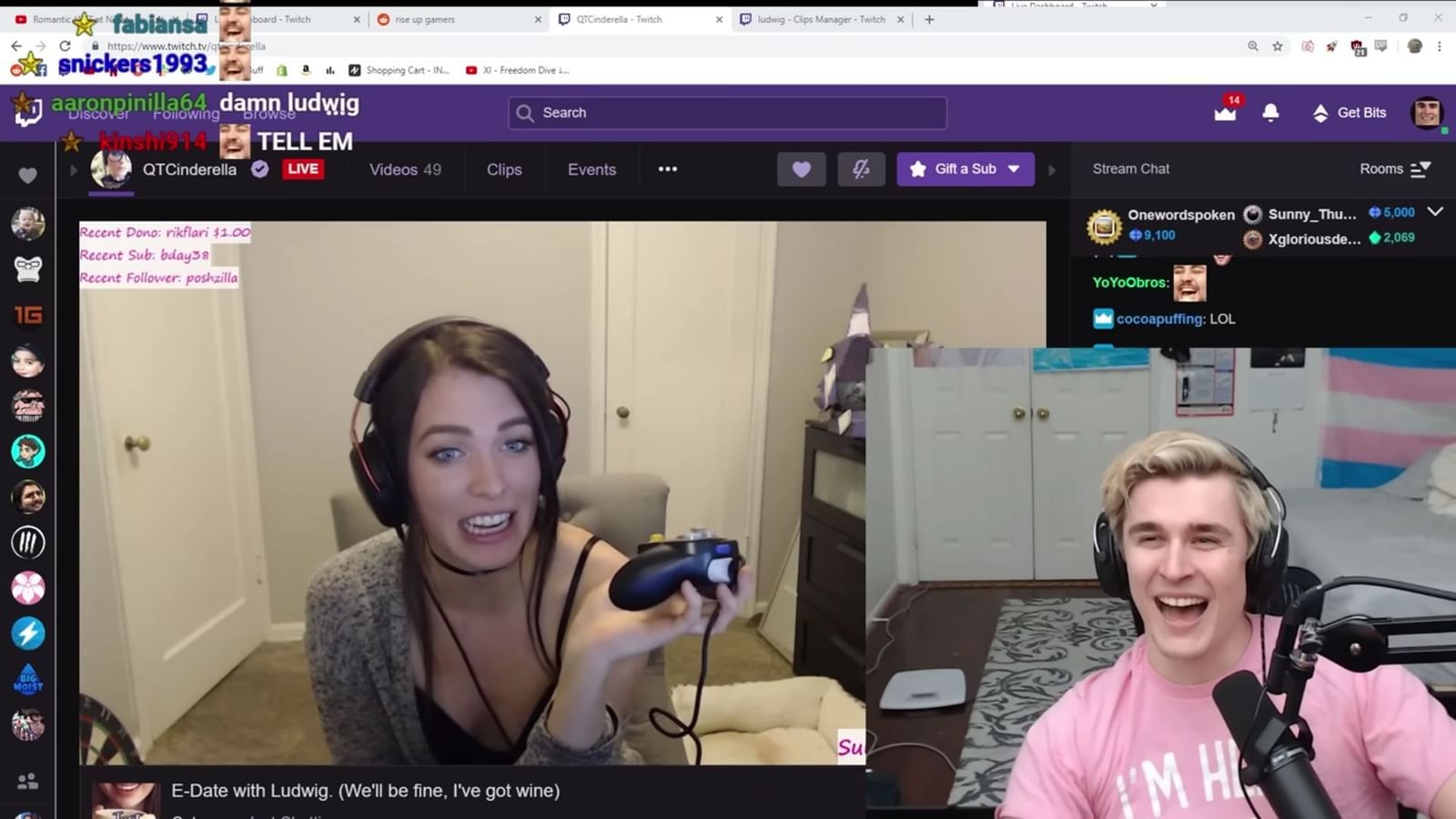 When did Ludwig and QTCinderella start dating? Streamers' relationship timeline explored