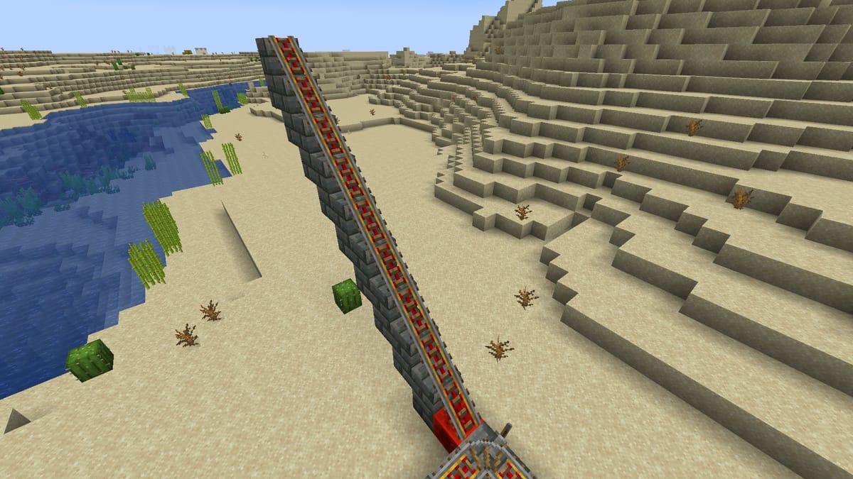 How to make "particle accelerator" in Minecraft