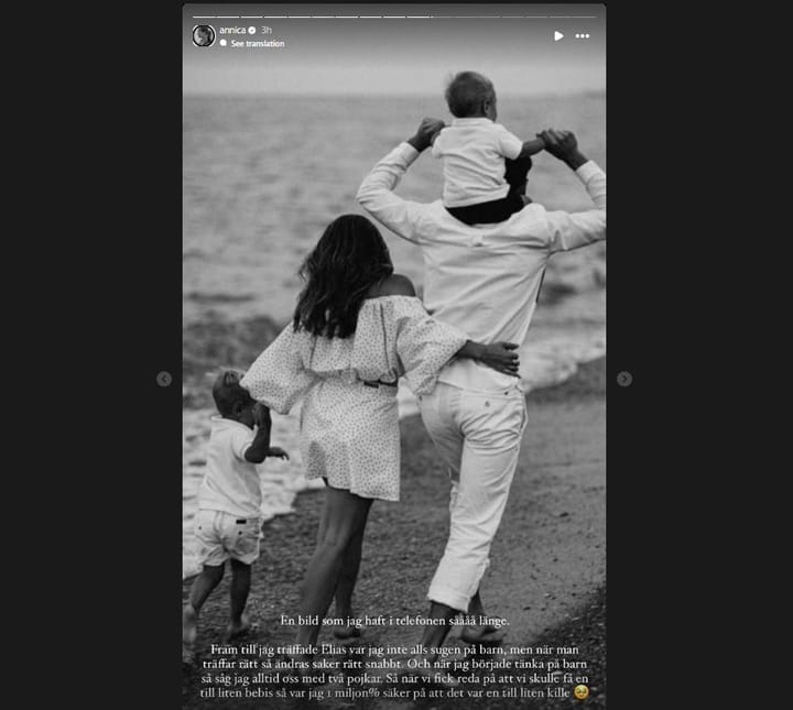 Elias Lindholm's wife Annica celebrates new beginnings, shares ...