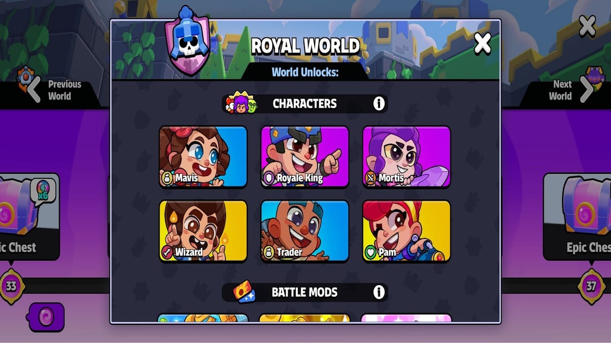 Royal World in Squad Busters: Characters, battle mods, and more