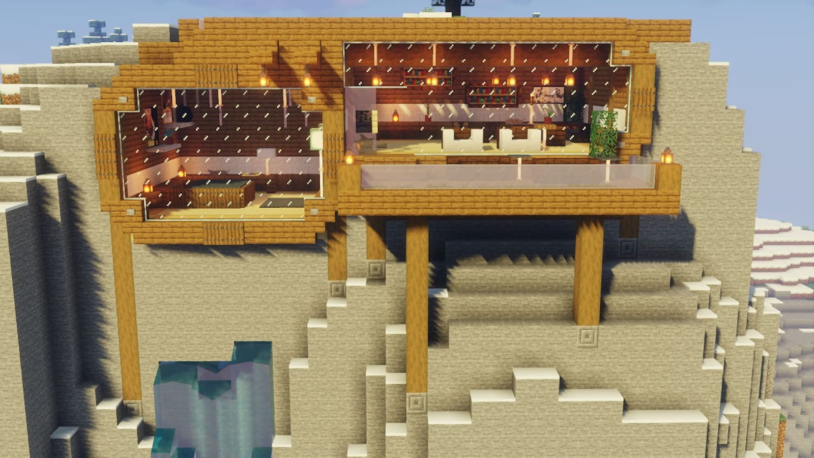 10 best Minecraft cliff base designs