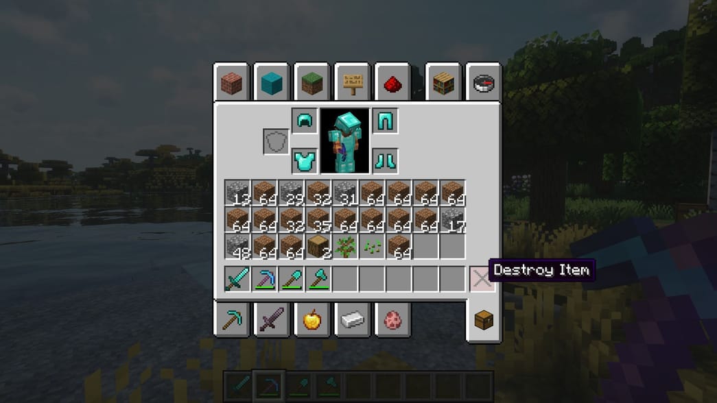 Complete list of all Minecraft inventory shortcuts