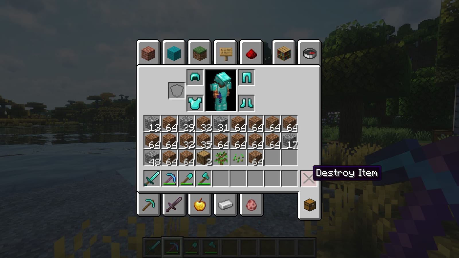 Complete list of all Minecraft inventory shortcuts