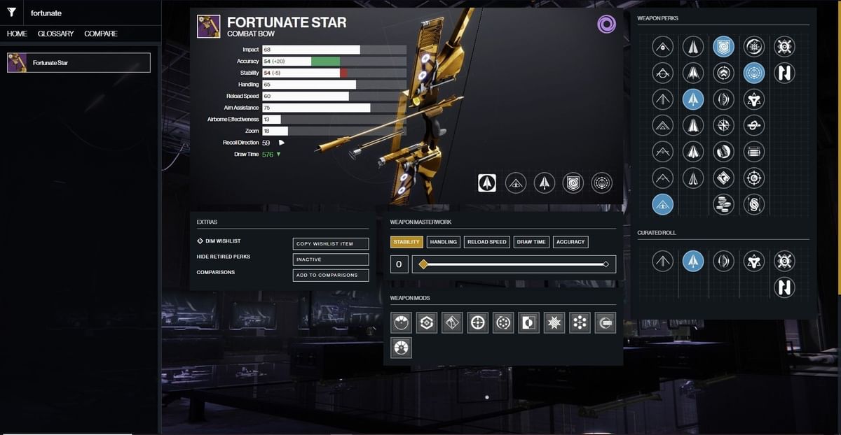 Fortunate Star god roll guide for Destiny 2 PvP and PvE
