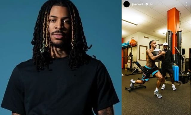 Memphis Grizzlies: In Photos: Ja Morant shows off his tattoos during ...