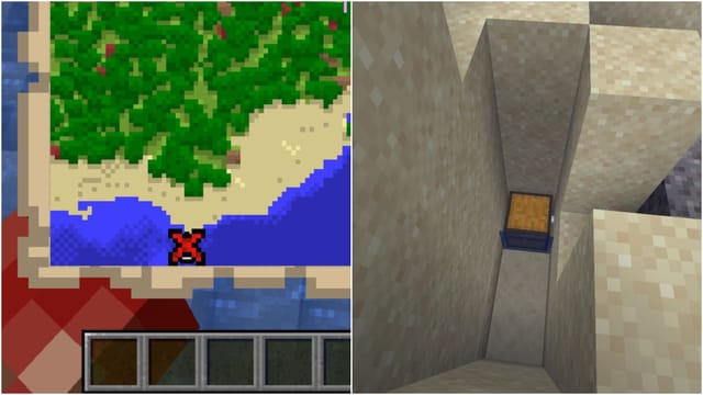 Minecraft buried treasure map trick explained