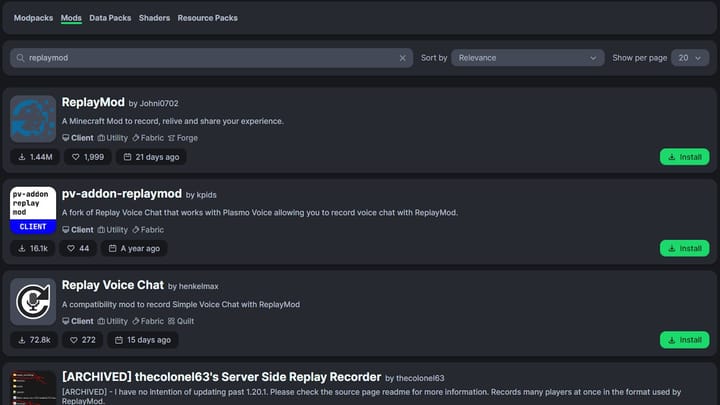 Minecraft Replay mod beginner guide: How to record your gameplay