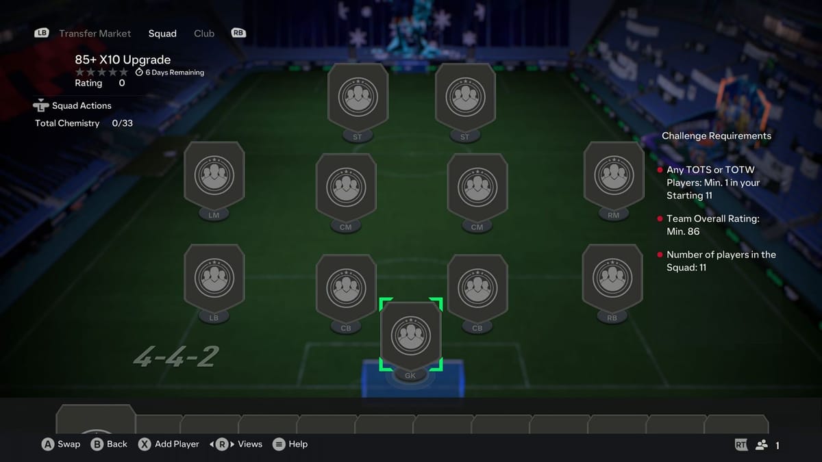 EA FC 24 85+ X10 Upgrade SBC: All tasks and cheapest solutions