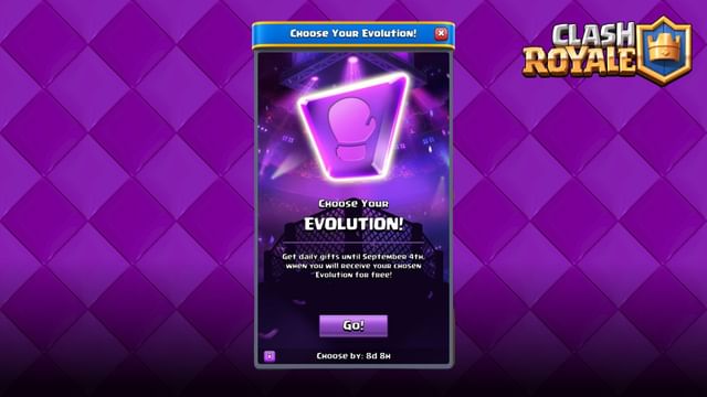 How to get free card evolution in Clash Royale?