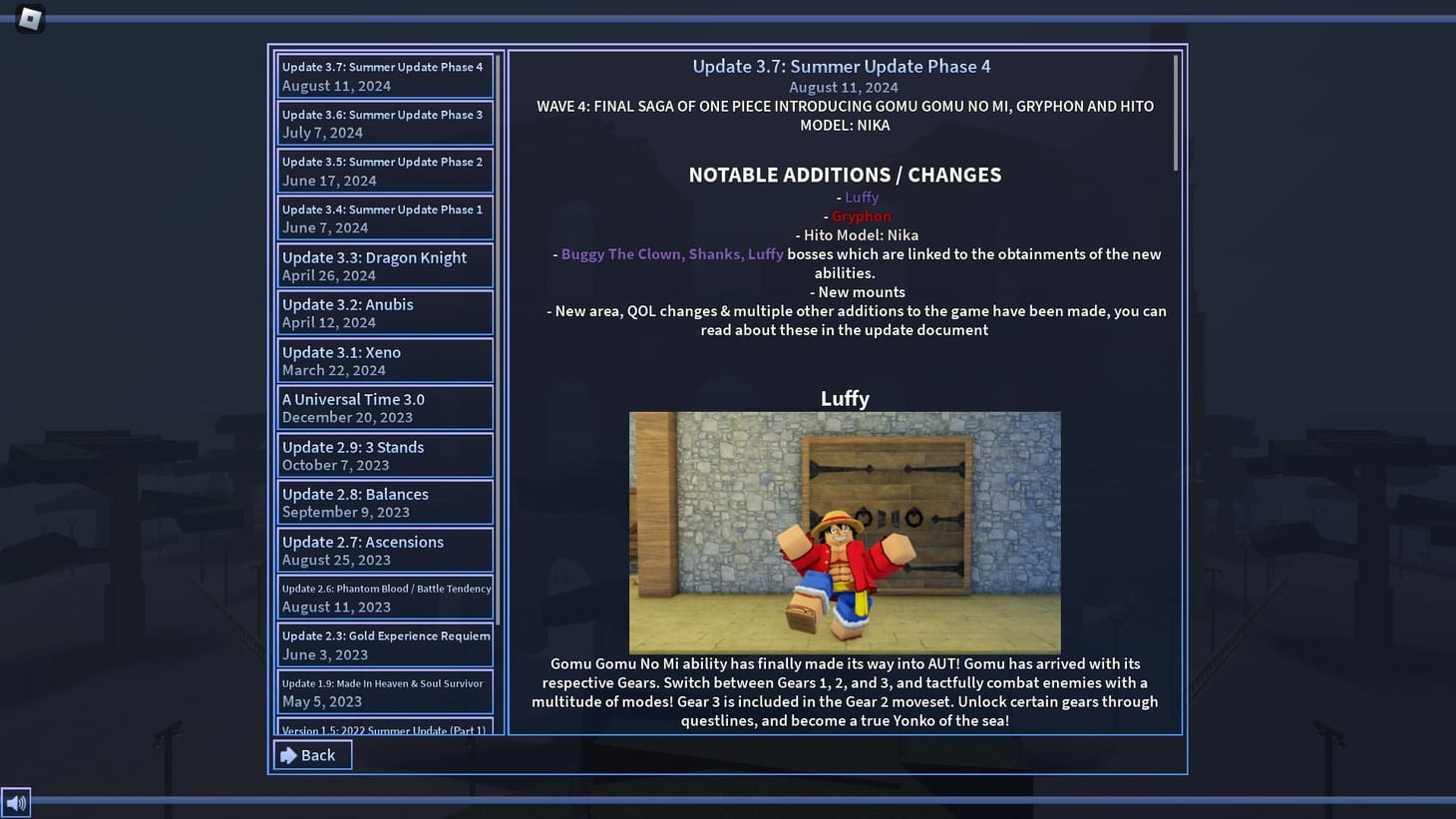 A Universal Time Update 3.7: New Abilities, Regions, and more