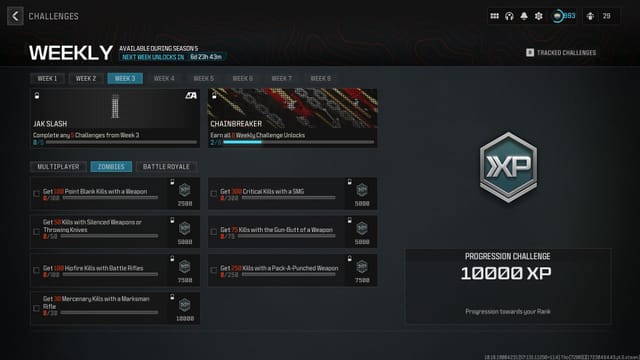 MW3 and Warzone Season 5 Week 3 challenges: Rewards and how to complete