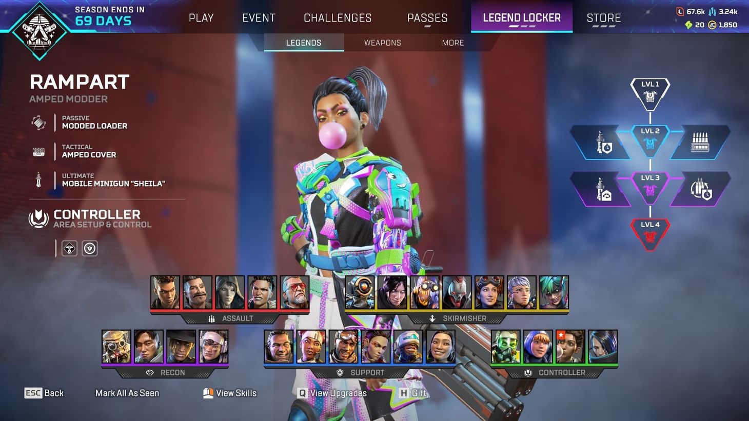 All Controller Legends for Broken Moon in Apex Legends Season 22, ranked