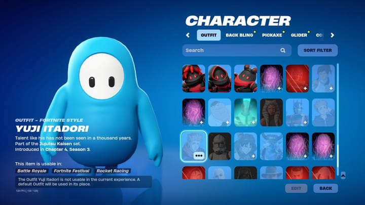 How to see Fortnite Fall Guys skins early