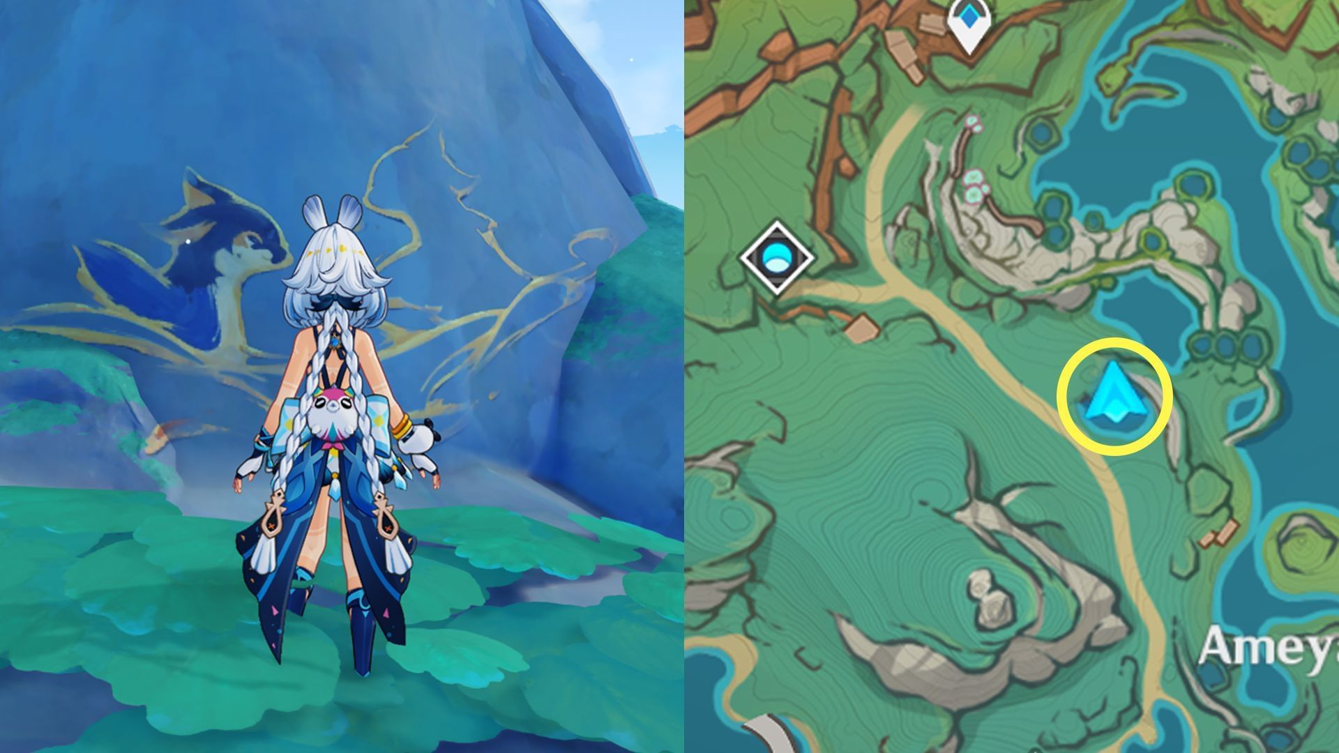 Genshin Impact Broken Graffiti-Marked Stone locations and How to use them