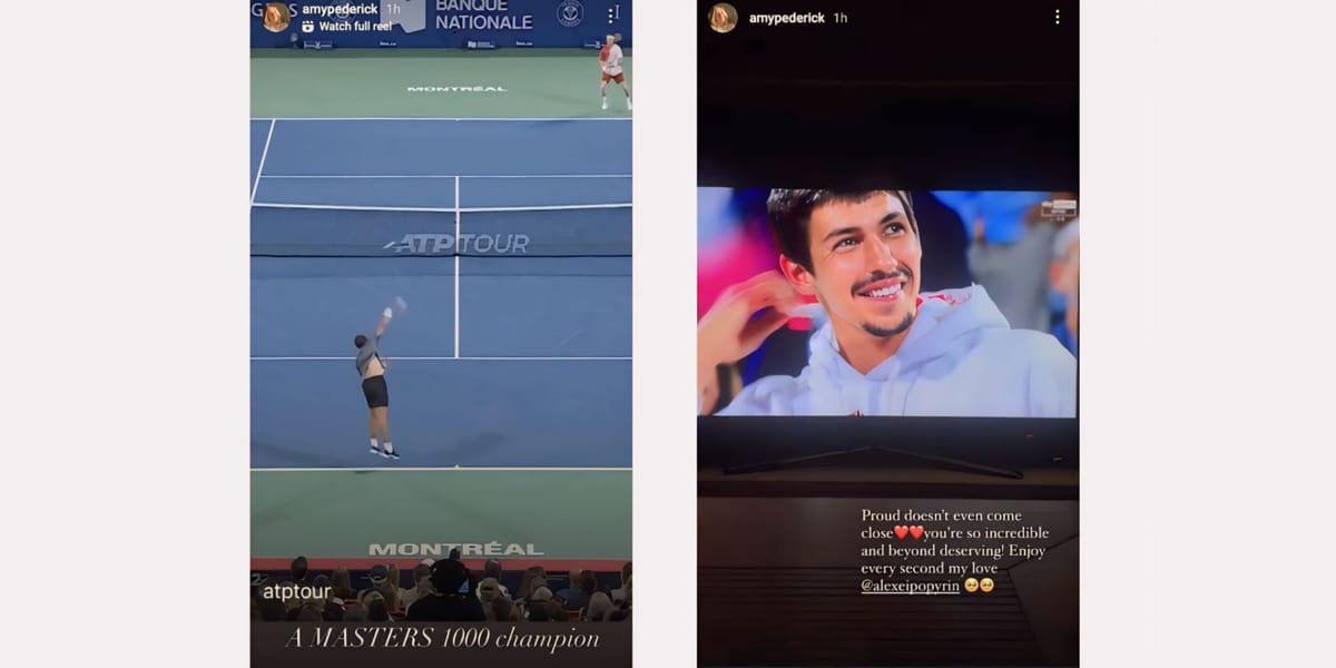 "Proud doesn’t even come close" - Alexei Popyrin's girlfriend Amy ...